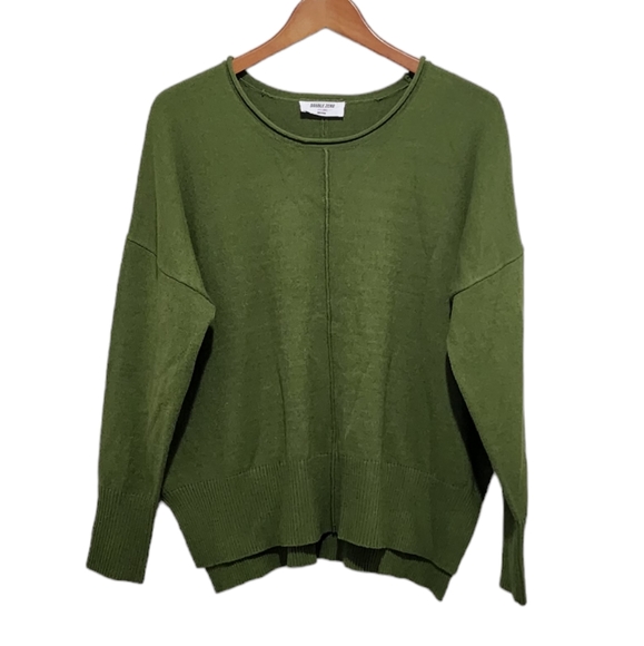 Double Zero | Sweaters | Double Zero Green Sweater Oversized Boxy ...